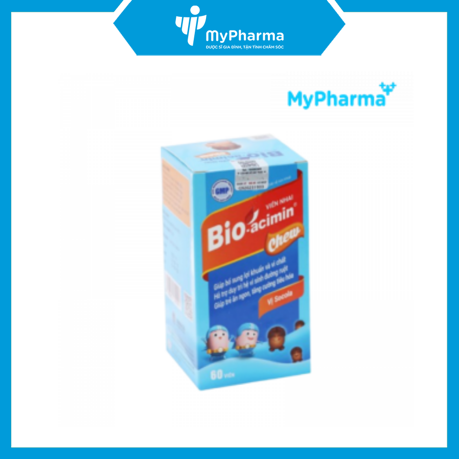 TPBVSK - viên nhai Bio-acimin Chew - Viên nhai hương vị socola - MyPharma