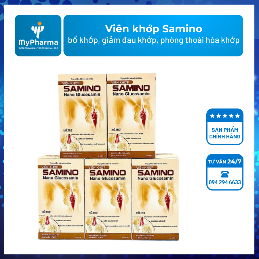 Viên khớp Samino - bổ khớp, giảm đau, phòng ngừa thoái hóa khớp
