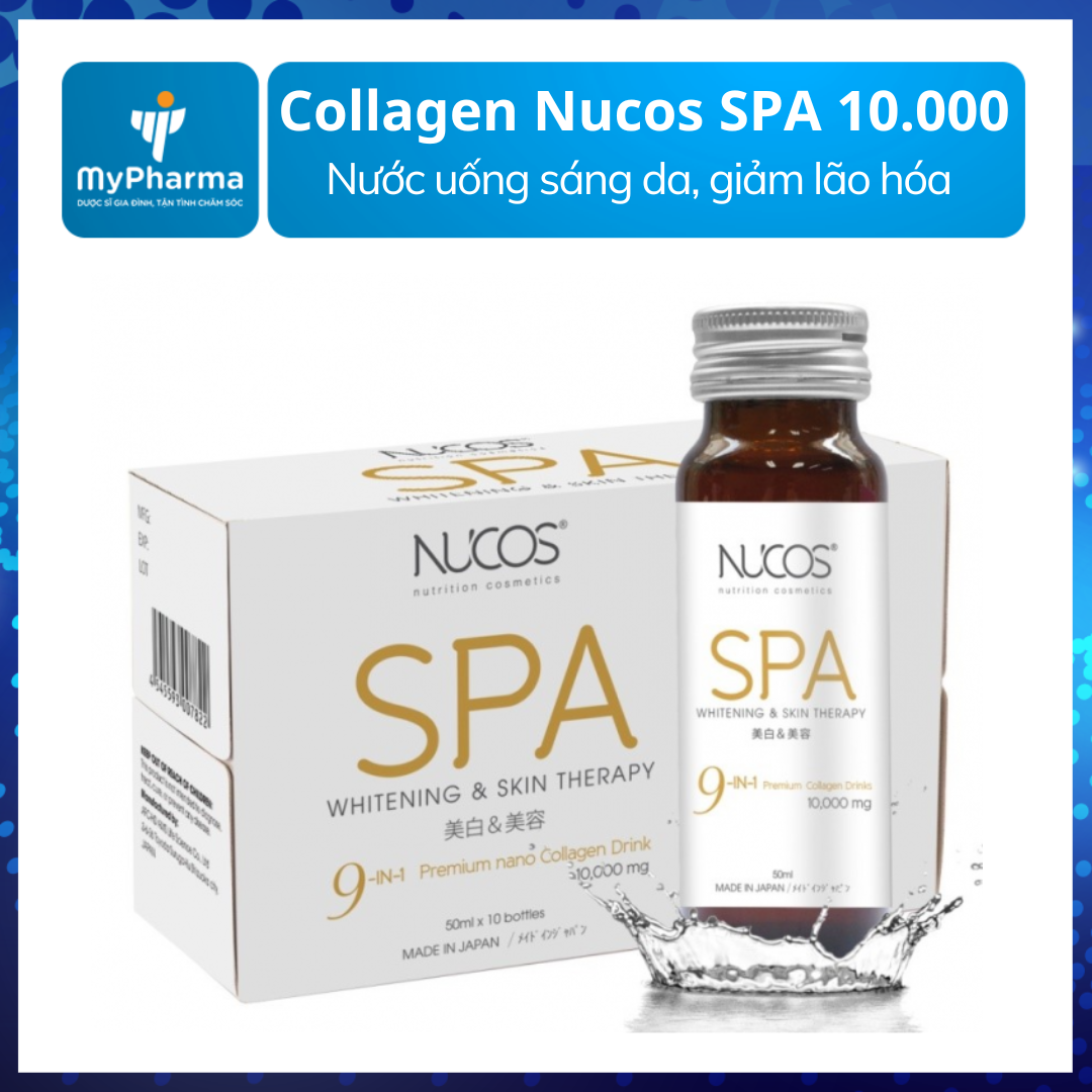 Collagen Nucos SPA 10.000 - Nước uống sáng da, giảm lão hóa - MyPharma