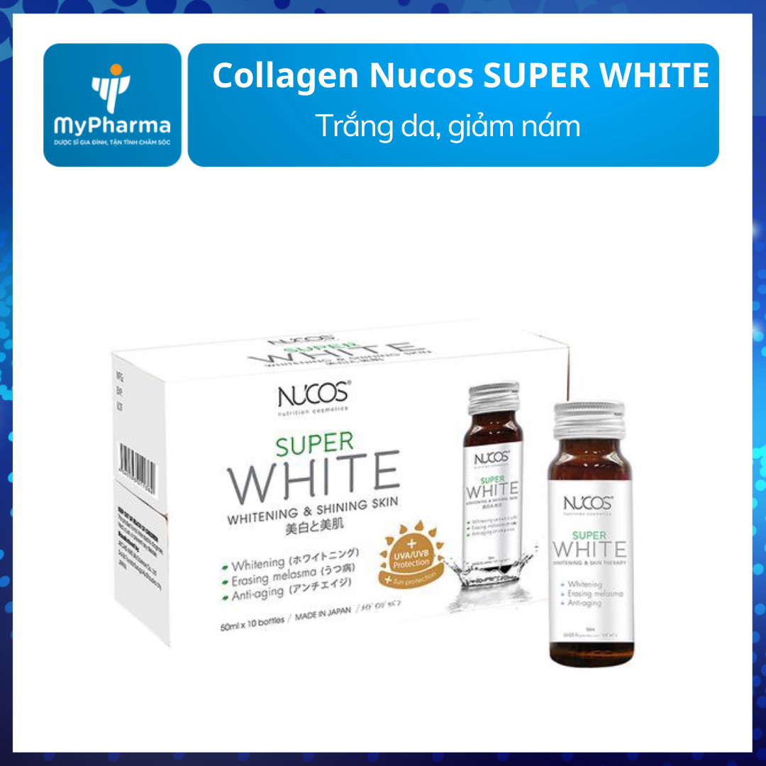 Collagen Nucos SUPER WHITE - Trắng da, giảm nám - MyPharma