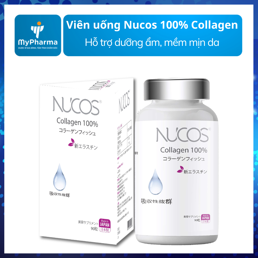 Viên uống Nucos 100% Collagen - Trẻ hóa làn da - MyPharma