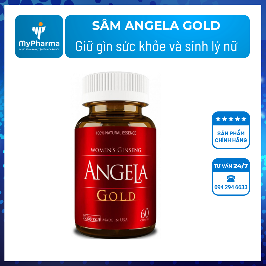 Sâm Angela Gold - Bí quyết lưu giữ tuổi thanh xuân - MyPharma