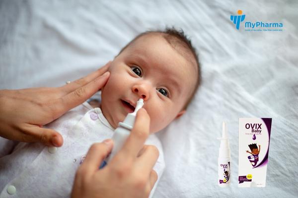 Dung dịch xịt mũi Ovix Baby - Đẩy lùi sổ mũi, ngạt mũi (15ml) - MyPharma