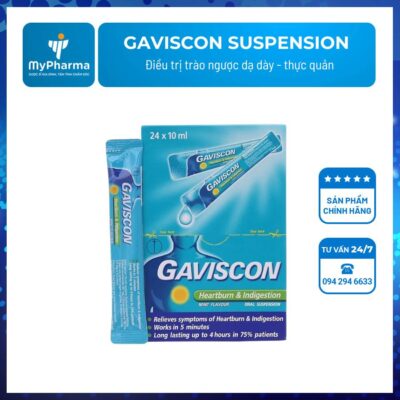 Gaviscon dual action - Thuốc điều trị trào ngược dạ dày, thực quản ...
