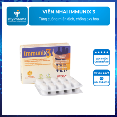 Viên nhai IMMUNIX 3 - MyPharma