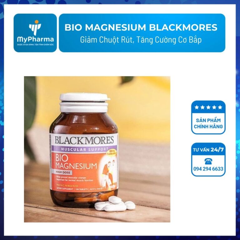 Bio Magnesium BLACKMORES Giảm Chuột Rút, Tăng Cường Cơ Bắp - MyPharma